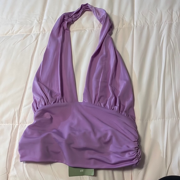 Tops | Purple Halter Top | Poshmark